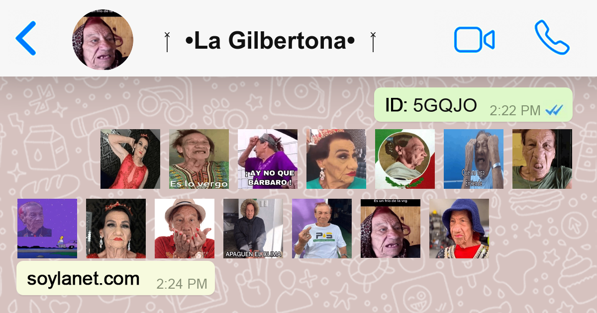 Stickers 🧑‍🦰•La Gilbertona•🧑‍🦰 para WhatsApp y Telegram | SoylaNet